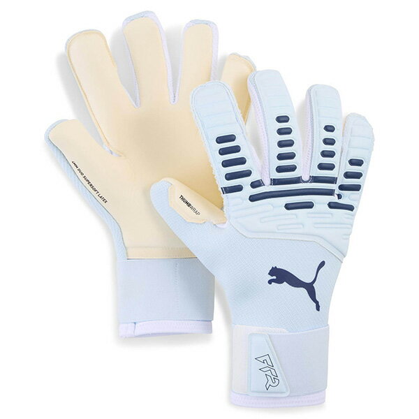 キーパーグローブ GKグローブ ゴールキーパーグローブメーカー：プーマ PUMAカラー：【02】ミントジェリー素材：本体/ポリエステル77%ポリウレタン23%バックハンド/ラテックス100%手のひら/ラテックス100%リストストラップ/ポリ...