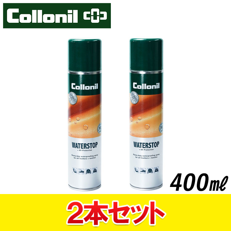 Collonil Water Stop PFC FREEフッ素不使用 革OKの防水スプレーコロニルのオールマイティー防水スプレーがフッ素不使用になりました。使い心地はそのまま革、合皮、布、透湿防水素材などを守ります。皮革の通気性・柔軟性を損...