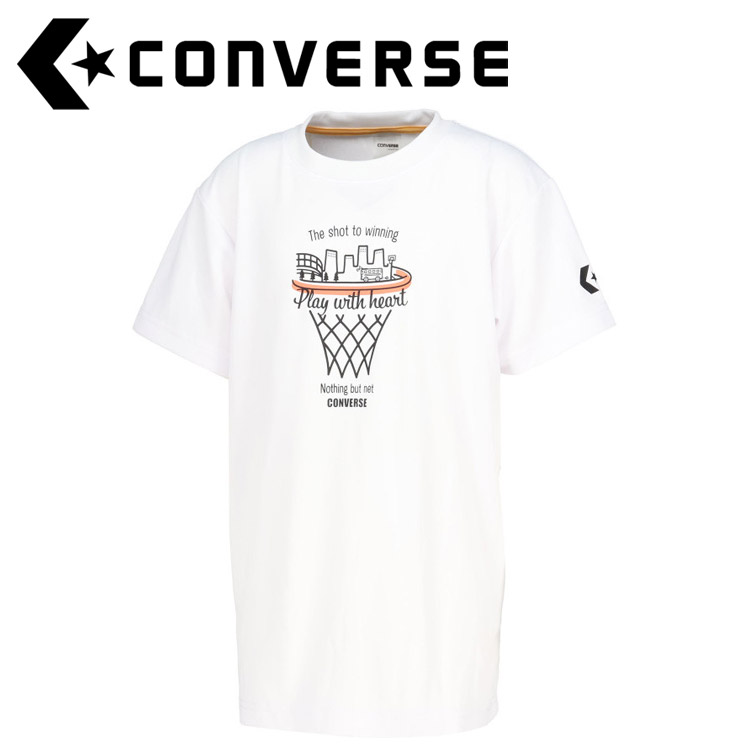 バスケットゴールリングに街を表現したデザインのジュニアTシャツ。撥水機能がありストレッチ性もある布帛の生地を採用したスポーツ向けアイテム。ポリエステル100%吸汗・速乾、UV【メーカー取り寄せ商品】 こちらの商品はメーカー手配の為、完売の場...
