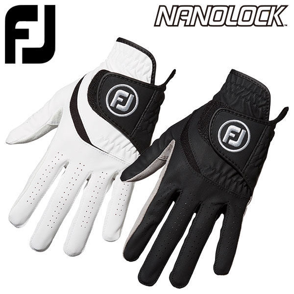 Footjoy Nano Lock Grip FGNG23厚手ナノフロントを採用。しっかりホールド、タフに握れる。初の厚手ナノグローブ。■サイズ：21～26cm■カラー：ホワイト/ブラック、ブラック■素材：ポリエステル（ナノフロント）（平部...