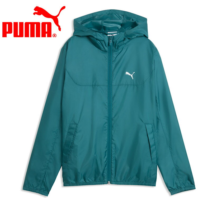 大胆なプーマキャットロゴのラバープリントが特徴のウィンドブレーカー。 小物や必需品を収納できるリバースウェルトポケット、心地よいフード、伸縮性のある袖口と裾を備えています。撥水加工を施しており、急な悪天候にも対応します。快適でありながらスタ...