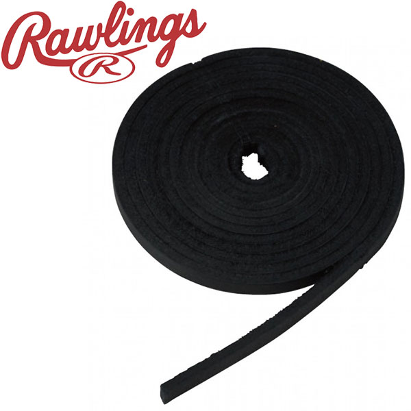 グラブの修理用レース。※商品の色は、現物と多少異なる場合がありますので、あらかじめご了承ください。・カラー：ブラック、Hタン・サイズ：長さ 約180cm、幅 約5.2mm・素　材：U.S.A.rawlings テネシーローハイド(USA)・...