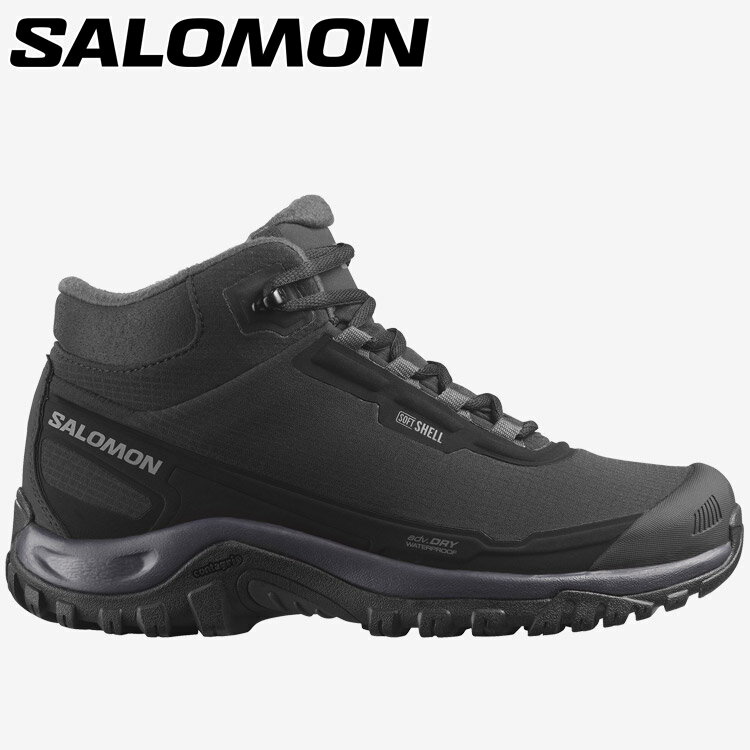 概要 Shelter Waterproof は、冬場の外出に欠かせない頼れるウィンターシューズ。 軽量で保温性と防水性に優れ、Salomon のトレードマークである Contagrip ソールを装備。 フィット感も調節可能で、一日中快適な履...