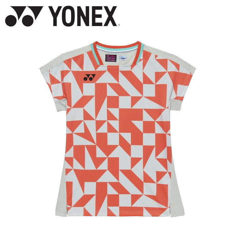 ●日本バドミントン協会審査合格品●素材:身頃:ポリエステル87%、合成繊維(ポリスチレン)13%、切替部:ポリエステル83%、合成繊維(ポリスチレン)17% ●仕様:ベリークール、Precision Move、UVカット、吸汗速乾、ストレッ...