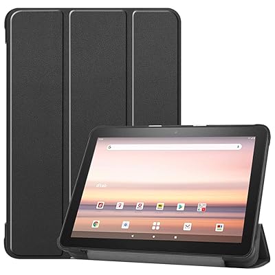 For NTTドコモ For dtab d-41A ケース [Gosento] 軽量 薄型 三つ折スタンドケース PUレザー dtab d-41A 10.1インチ カバー [ブラック]商品説明【商品説明】color : ブラック size ...