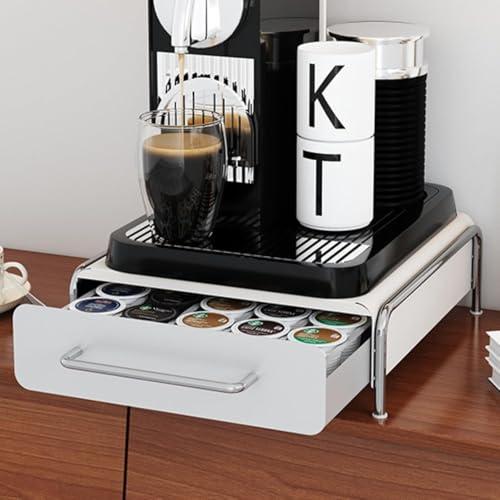 カプセルホルダー コーヒーカプセル収納 引き出し付き キッチンラック コーヒーマシンの下の収納ボックス 省スペース 小物収納 紅茶パック収納カプセルホルダー コーヒーカプセル収納 引き出し付き キッチンラック コーヒーマシンの下の収納ボック...