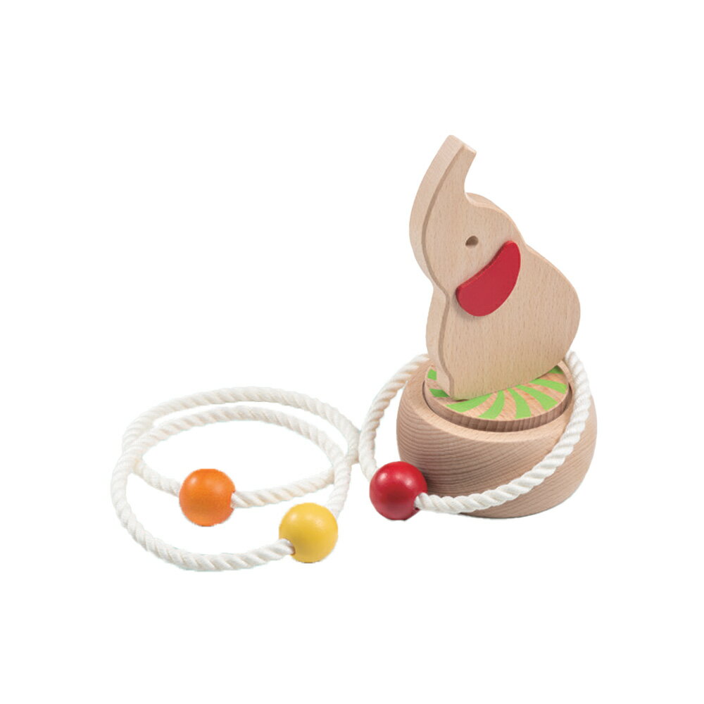 演奏とともに回転するゾウに向かって輪投げ遊びができるオルゴールです。 演奏が終わるまでに何本入れられるかなど独自の遊びを生み出すことができます。 安心の日本製。天然木を使用し、一台一台丁寧に作られています。 曲目：となりのトトロ 商品サイズ...