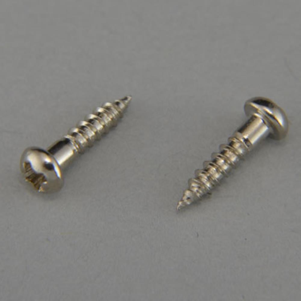 Fender Japan等に対応する、ミリ規格のスクリューです。規格 : 丸木ネジ 2.1 x 10 (mm)