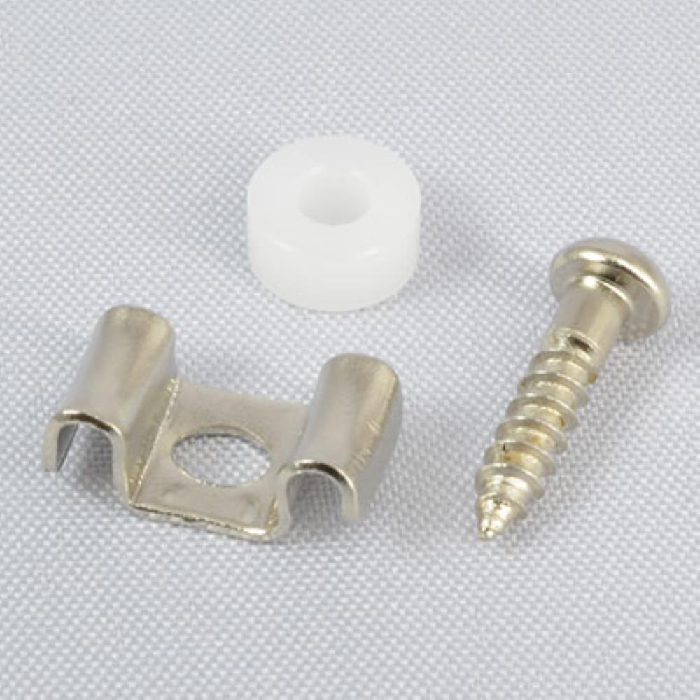 1960年代スタイルのストリングガイドです。スクリュー (丸木 2.1 x 10) とデルリンスペーサーが付属します。Made in Japan.