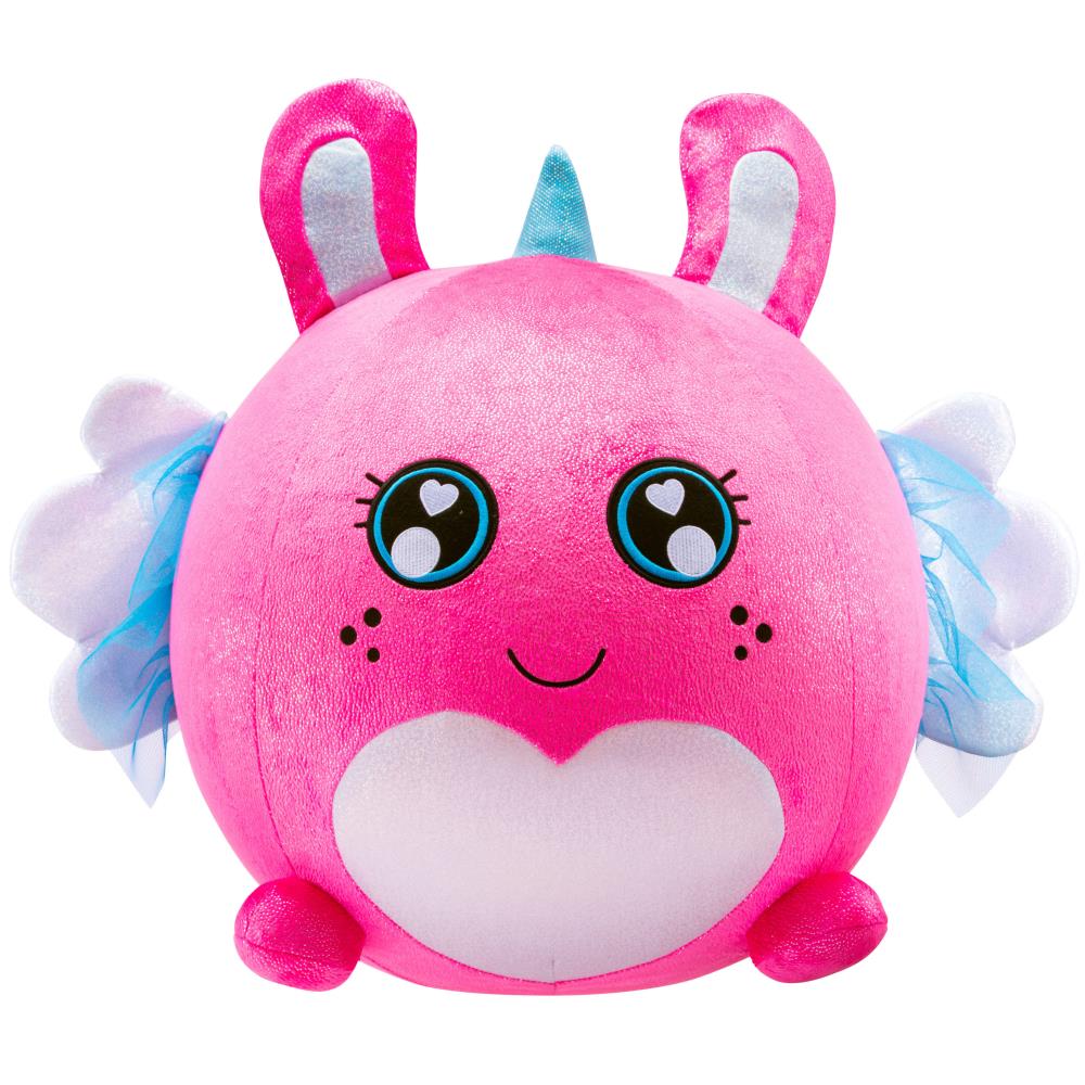 ●ポンプで空気を入れていくとパッケージからぬいぐるみが飛び出します。 ●ボール型なので転がしたり弾ませたりして遊ぶことができます。 対象年齢：3才以上 サイズ：W430×H430×D430mm