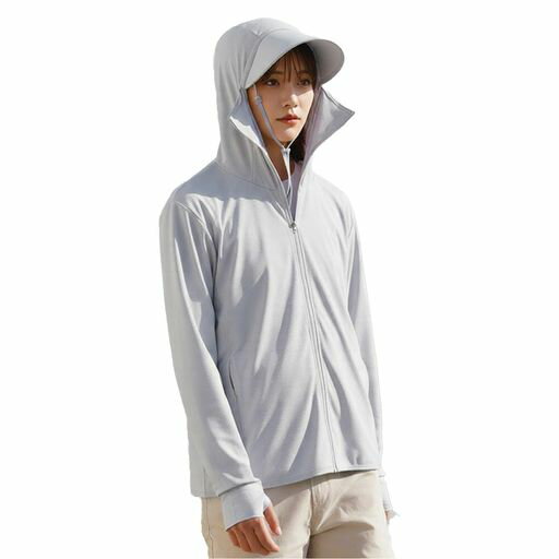 UVカット UPF50+、接触冷感、速乾 【UVカット日焼け防止対策】このラッシュガードはUVカット性能の最高ランクUPF50+でお肌に有害な紫外線を99%カットし、強い日差しから肌をやさしく守ります。顔、首、腕など露出しやすい部分をしっか...