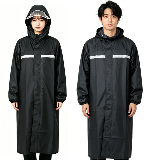 【商品内容】ファスナーとボタンの二重開閉デザインのレインコート 1 枚、専用収納袋のセットです。コンパクトに収納でき、持ち運びに大変便利です。 【サイズ】XL・XXL・XXXL の 3 サイズをご用意。ゆったりとした着用しやすく、様々な体型...