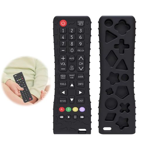 【知育玩具】前はリモコンボタンに付き、後ろはさまざまな形があり、赤ちゃんは観察や触覚を通じて、感覚を刺激し、数字や形を知らずに覚えるのに役立ちます。 【リモコン型】赤ちゃんは成長している期間に、常に好奇心が強くて、リモコンのデザインは赤ちゃ...