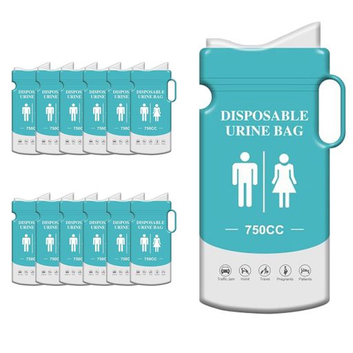 【セット内容】簡易トイレ12個セット。トイレ袋の容量は約750mlあり。 【様々な人々に適用】使い捨て携帯トイレの容量が大きくて、750mlがあります。男女を問わず、年齢を問わず、誰でも簡単に使用できます。特別な人体デザインの開口部防漏パッ...