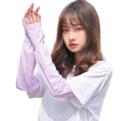 ゆったりとしたデザインして、締め付け感がなく余裕あります。 袖上部はゴム入りで二の腕から手の甲までしっかりガードする指穴付き(フィンガーホール)で、夏のお出かけは安心できます。 薄地で通気性がよく、柔らかくストレッチ性もあります。吸汗速乾性...
