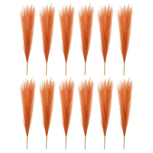 カラー:オレンジ、素材:ポリエステル布、鉄線、紙、長さ:43cm、パッキングリスト:12個xフェイクパンパスグラス 利点:良い品質の素材から作られた当社のフェイクパンパスグラスは、本物のパンパスグラスの柔らかく羽毛のような質感と自然な色をし...