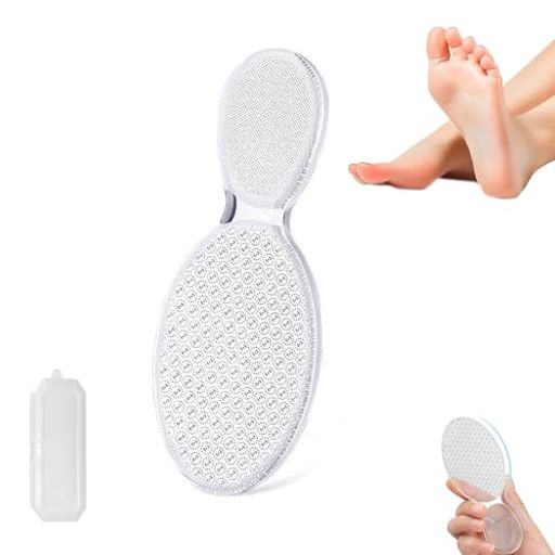 1.高硬度ガラス製、角質研磨でも肌を傷つけない:高硬度ガラスで製造され、衛生的で耐用性があり、金属製の研磨ツールのように足を傷つけることがない;微細な研磨面でかかとや足裏の頑固な硬い角質を速く除去でき、研磨後は足裏が滑らかになり、紅みや刺痛...