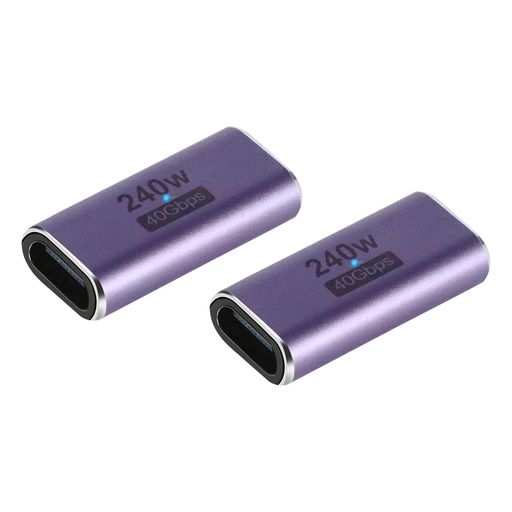 PD充電 【便利で実用的】標準のUSB4アダプターは、40Gbpsに完全対応したUSB Cアダプターで、Thunderbolt4ケーブル用に設計されている。L型オス-メスアダプターです。L型のデザインを採用することで、狭いコーナーでの挿入の...