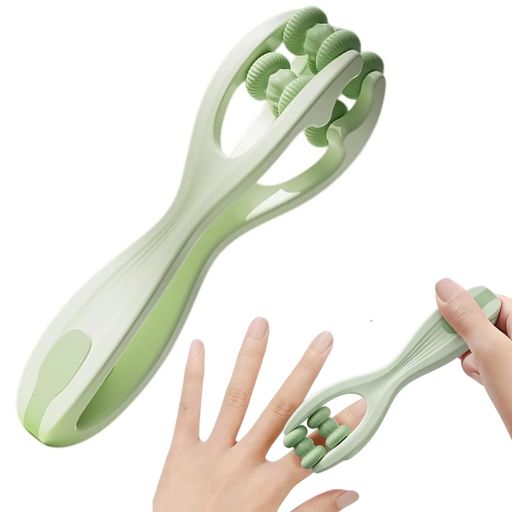 【指と手のリフレッシュに】やわらかいシリコンローラーが手や指をやさしく刺激し、心地よいケアタイムを演出。長時間のパソコン作業や家事の後にぴったりです。 【シンプルな操作で、誰でも簡単マッサージ】電源不要の手動タイプで、使い方はとても簡単。指...