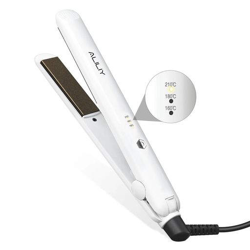 【3段階温度調整&amp;1台2役、ストレート&amp;カールOK】わずか49秒で完了予熱!3段階(160°C-180°C-220°C)の温度、1台2役ストレート&amp;カールOK調節で、柔らかい髪も硬い髪も思いのまま。もちろん前髪もきれ...