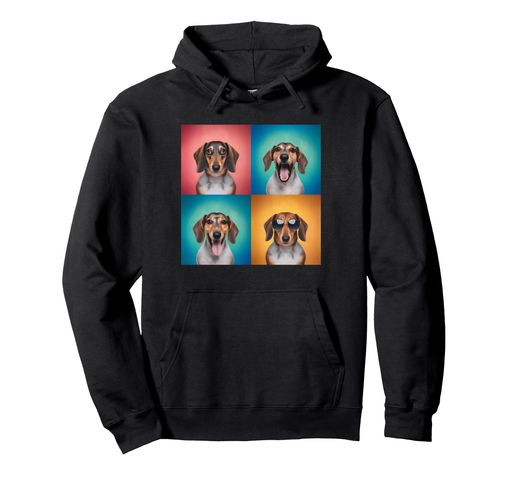 ダックスフント4匹の犬がそれぞれ遊び心のある個性と表情をコラージュ。 犬愛好家、飼い主、またはこの忠実で雄大な犬種を愛する人に最適です。 この面白い犬の写真は、10代のかわいい犬の装飾を楽しむ犬愛好家に最適です。 この風変わりな犬の写真ブー...