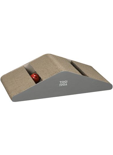 スクラッチ インテリアにも妥協したくない方のためのネコ用爪とぎ「TOGITOGI」段ボールの接着にはとうもろこしを主原料とした天然素材の糊を使用。自然素材なので、手や肉球をなめても安心です。 側面はインテリア用品のようなレザー調でキズの目立...