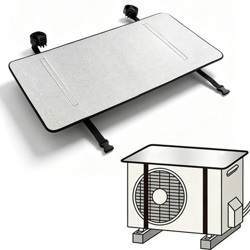 【製品仕様】サイズ:約40x80cm、素材:エアメンブレン+パールコットン、カラー:シルバー。 【省エネ】断熱パネルが直射日光を反射し、室外機の温度上昇を抑制します。このエアコン室外機カバーはエネルギー消費量を削減し、夏場の電気代の節約に役...