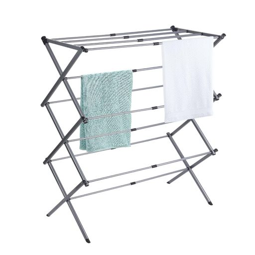 サイズ:使用時:約横43~75cmx高さ106cmx奥行き37cm折りたたみ時:約横43cmx高さ52cmx奥行き9cm 耐荷重:横幅最大時:約12kg最小時:約16kg 重量:約2.5kg 材質:【伸縮ポール/スチール】【サイドデザインフ...