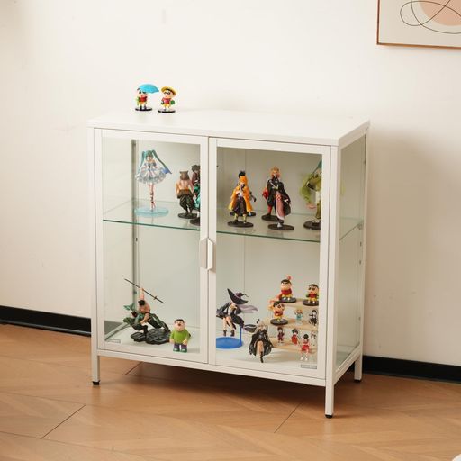 商品サイズ:W80x35xH86cm商品重量:約23.4kg材質:炭素鋼・5MM強化ガラス。【ホコリから守るガラス扉】扉を付けることで、大切な推しグッズをホコリから守り、日々のお手入れを簡単に!こちらも強化ガラスを使用しています。 【モダン...