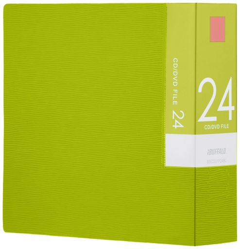BUFFALO CD&amp;DVDファイルケース ブックタイプ 24枚収納 グリーン BSCD01F24GR パッケージ重量: 0.31 pounds 素材: ポリプロピレン 種類: 単品