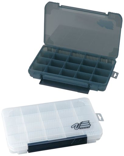 サイズ:356x230x50mm 本体素材:ポリプロピレン 止具素材:ABS ワームプルーフ 「VS-E6550」にシステム収納可能 仕切板16枚付