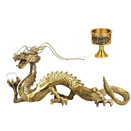 インドア 【サイズ】:高11x幅22x奥7cm 【材質】:銅(真鍮)製 【セット内容】:金竜 *1 溶練水晶*1 水杯*1 (ご注意:もし受け取った商品に水晶の玉がなかったら、メールで連絡してお願いいたします。水晶の玉すぐに再発送します。)...