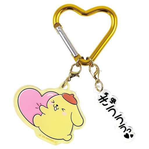 サイズ:約H50xW53xD3mm 材質:アクリル樹脂、金属 原産国:中国 サンリオキャラクターズオノマトペ2チャームキーホルダーポムポムプリン すきぴのチャームを一緒につけて自分の気持ちを表現できちゃう8分音符チャームは簡単に取り外せて単...