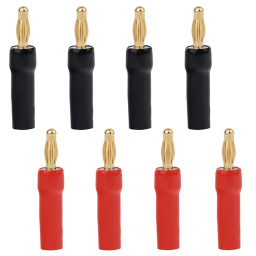 仕様:黒4本+赤4本のバナナプラグが同梱されており、スピーカー配線に使用できます。 高品質の素材:バナナプラグは金メッキが施され、優れた導電性と耐食性を備えています。 信号損失を最小限に抑え、高品質のオーディオ伝送を実現します。 多機能:こ...
