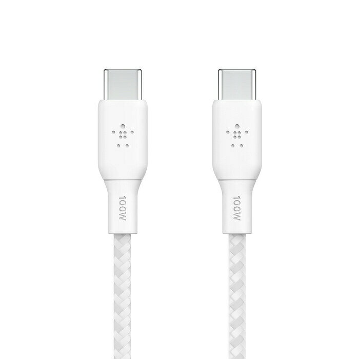 高速充電とデータ転送BELKIN CAB014BT2MWH USB-CtoCシリコンやわらか超高耐久2重編込ケーブル2m耐久性のあるエクストラロングUSB-C to USB-Cケーブルを使用して、USB-Cデバイスを安全に高速充電しましょう...