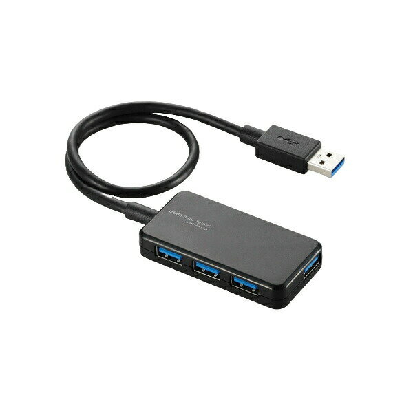 Surface(TM)など、Windows(R)対応タブレットに最適 エレコム ELECOMUSBHUB3.0/バスパワー/タブレット向け/4ポート USBメモリやカードリーダー、HDDなどUSB3.0対応機器をSurface(TM)などに...