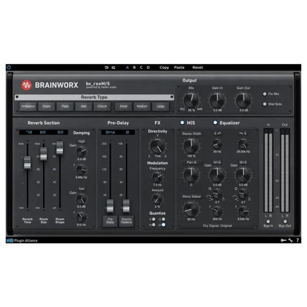 高度なM/S処理とTrueSpaceテクノロジーによる本物の音響空間。 Brainworx bx_rooMS たった2ステップで出来るボーカルチューニング 「Brainworx bx_rooMS」は高度なM/S処理とTrueSpaceテクノ...