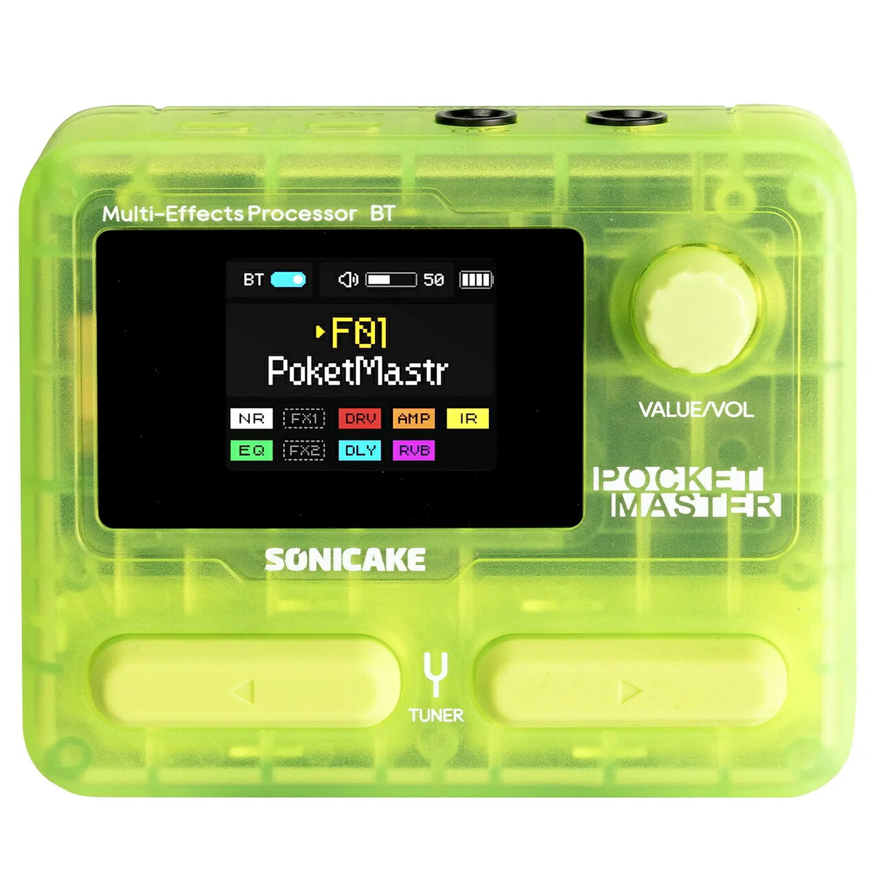 強力な回路設計と高品質なデジタルエフェクト Sonicake Pocket Master QME-10TGN クリアグリーン &nbsp; ※一部Windows 11ユーザー様におけるファームウェア更新不具合について※ 以下は、輸入代理店か...