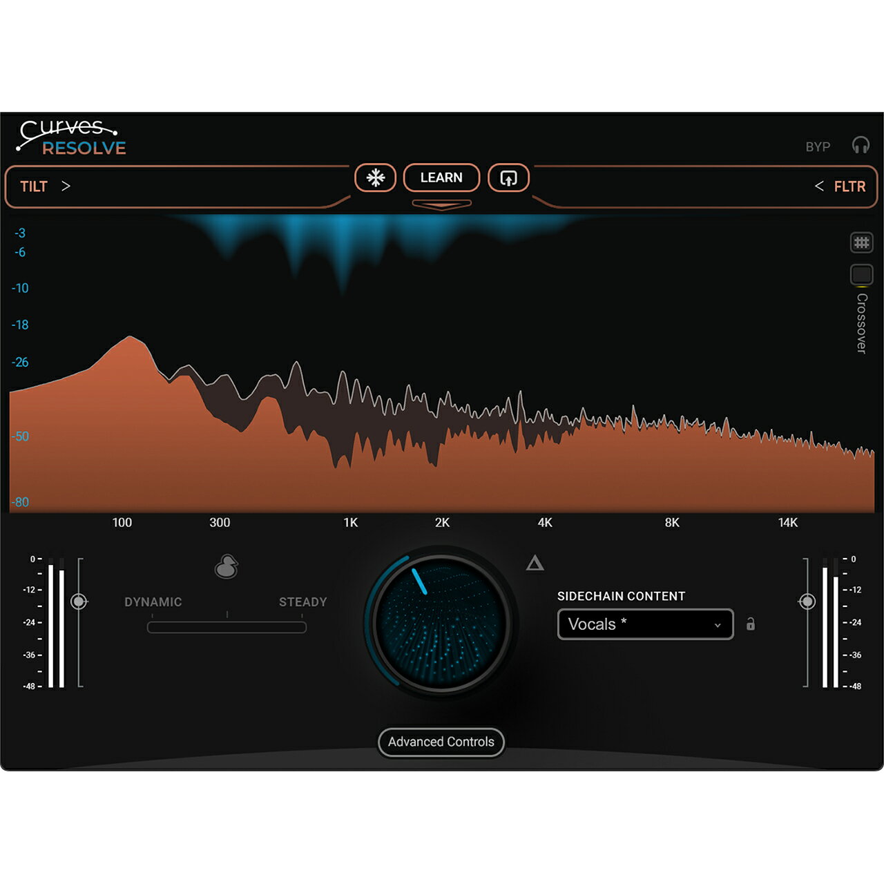 Curves Resolve プラグインエフェクト DAW DTM ミックスの衝突を、インテリジェントに解決。 商品概要 選んだサウンドは間違いない。アレンジも決まり、トラック同士の勢いもある。 なのに、ミックスが濁る... それは、複数の...