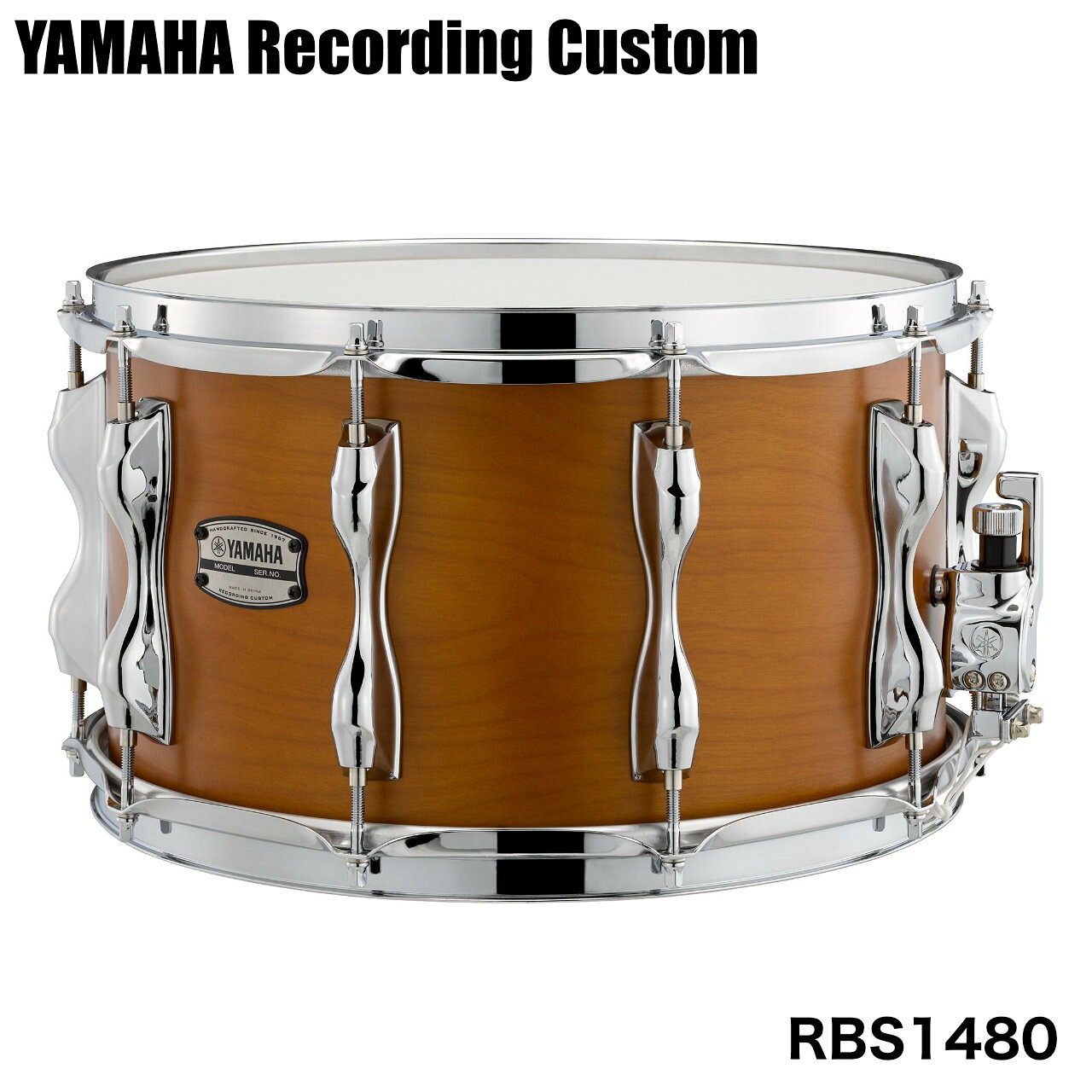 Recording Custom Wood　ドラムセット本体と同じバーチシェル・ハイテンションラグを搭載した14"x8"のスネアドラム レコーディングカスタムスネアドラムにウッドシェルがラインナップ、 ドラムセット本体と...