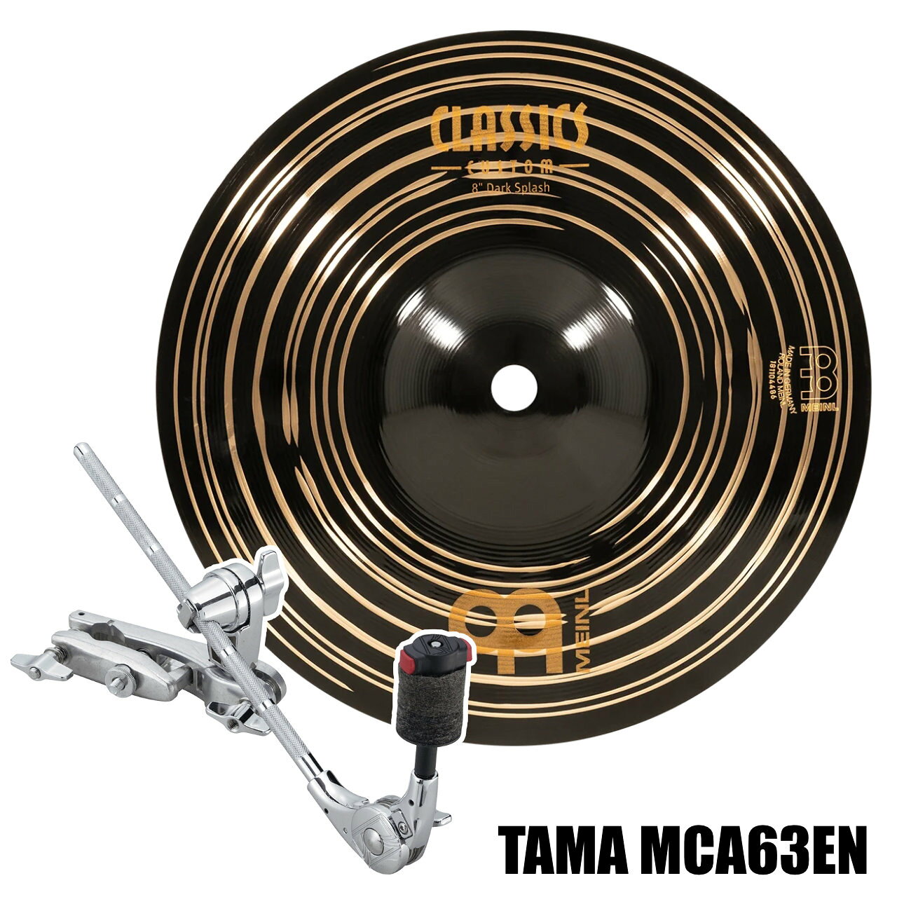 シンバルと汎用性の高いシンバルアタッチメントのセット！ シンバルアタッチメント TAMA MCA63ENMC66とMCB30ENを組み合わせたシンバルアタッチメント。 パイプ 径 15.9mm 〜 28.6mm のスタンドに取り付けて、シン...