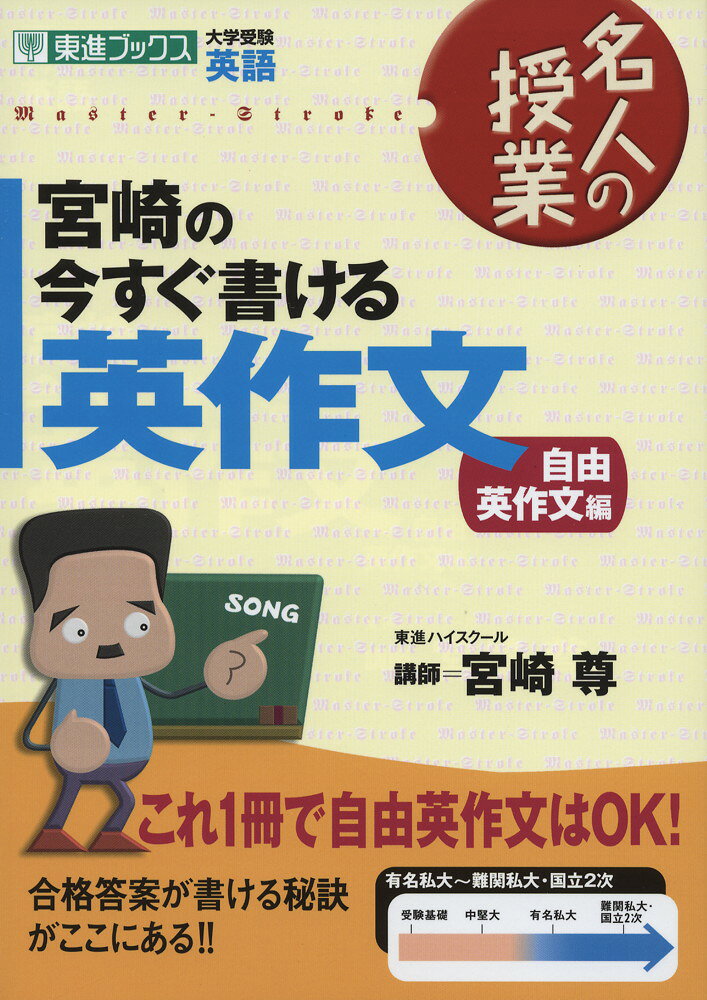 名人の授業宮崎の 今すぐ書ける英作文 自由英作文編大学受験 英語ISBN10：4-89085-317-0ISBN13：978-4-89085-317-5著作：宮崎尊 著出版社：東進ブックス/ナガセ発行日：2004年9月27日仕様：A5判対象...