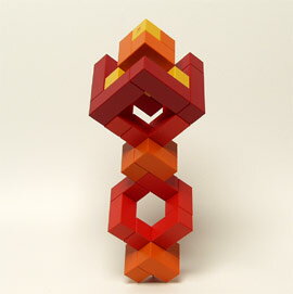 ネフ社naef 10×10cm2.5cm基尺パターンブック付 ネフ社の積木の代表的デザイナーであるペア・クラーセン氏デザインの立方体を分割した積木です。『何これ？』『飾り？』『パズル？』いいえ積木です。キュービックスについての話です。こちら...