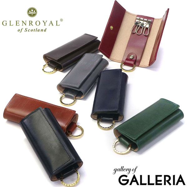 グレンロイヤル/GLENROYAL/KEY CASE WITH DET FLAT RING/リング付きキーケース/キーケース/鍵入れ/鍵/カギ/キー/ケース/革小物/スマートキー/車/折り畳み/コンパクト/コンパクトサイズ/ミニ/革/本革/...