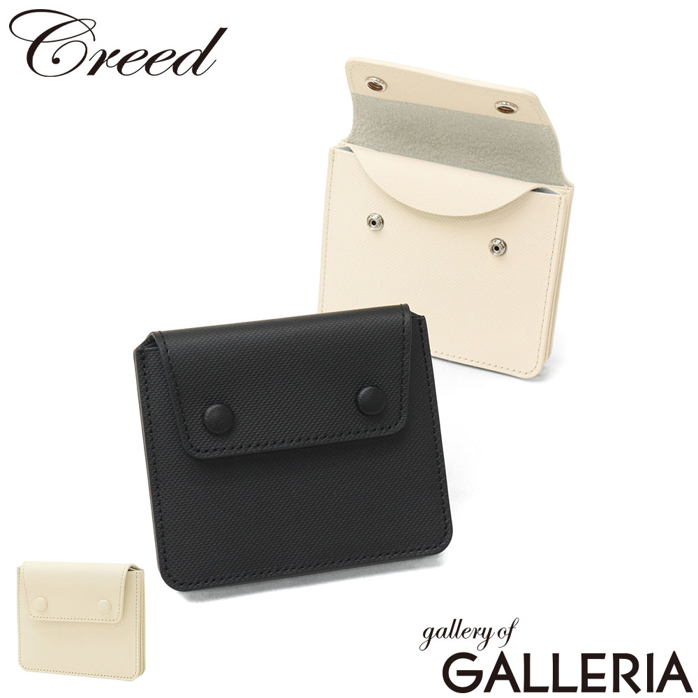 クリード 財布 Creed メンズ レディース ミニ財布 薄い ブランド おしゃれ 本革 革財布 ウォレット かぶせ 軽量 小銭入れあり 革 レザー 高級感 スリム 薄型 シンプル CANVAS LEATHER ショートウォレット shor...