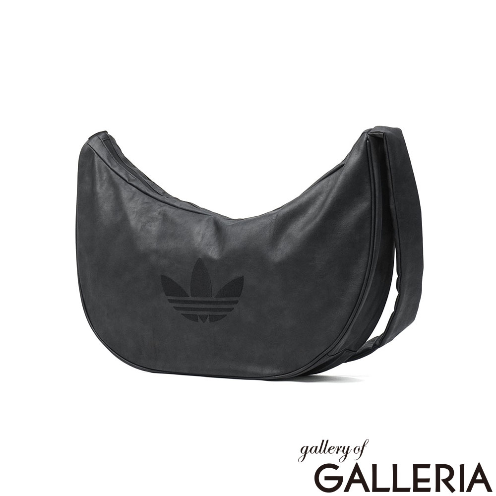 アディダスオリジナルス ショルダーバッグ adidas Originals メンズ レディース 大きめ かわいい ブランド 大容量 スポーツブランド 斜めがけ 軽量 旅行 20.7L A4 合皮 ポリウレタン スタッド ムーンバッグ PU ...