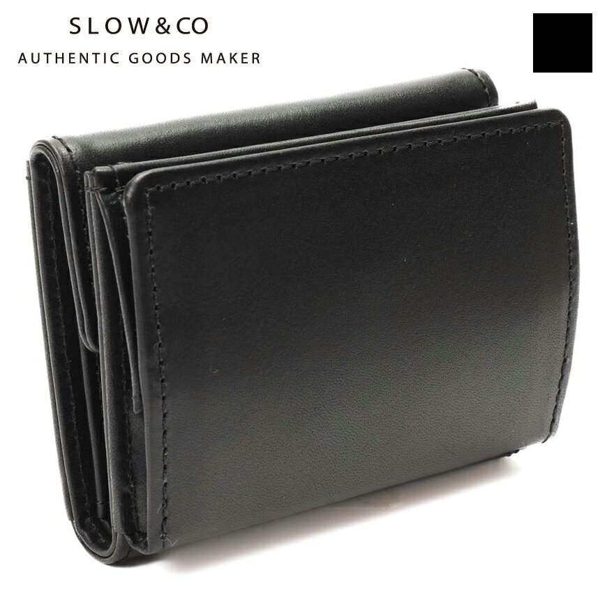 商品詳細 型 slow 財布 三つ折り（商品番号：SO739I） サイズ（約） H8 × W10 × D3cm（SLOW公式） 収納 札:2/小銭:1 (BOX型)/カード:13 /フリーポケット:2 素材 牛革（フルベジタブルタンニンレザ...