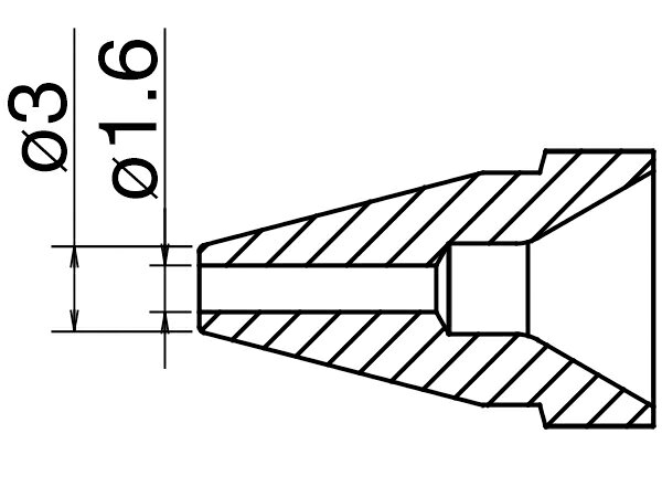 【仕様】●内径(mm)：1.6●外径(mm)：3.0【仕様2】●白光　ノズル　1.6MM●適用吸取器：FR-301、FR-410【原産国（名称）】日本【質量】15.000【質量単位】G【JANコード】4962615046254【メーカー名】...