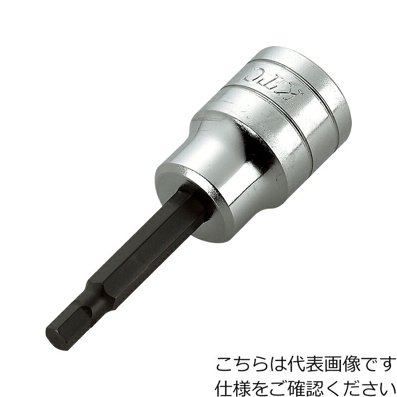 【特長】●ビット部は差込式で交換が可能です。●スタンダードタイプです。●差込角側は応力の集中を防ぐパワーフィット形状を採用しています。【仕様】●差込角(mm)：12.7●対辺寸法(mm)：10●ビット長さ(mm)：43●全長(mm)：77●...