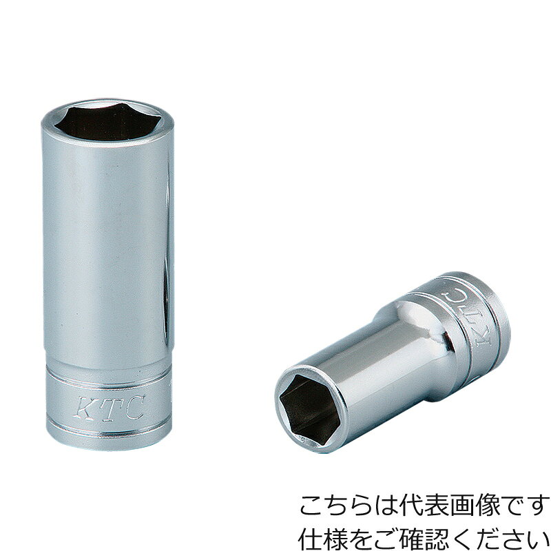 【特長】●スタンダードとディープの中間的役割をするセミディープタイプです。●KTC独自のパワーフィット形状を口径部と差込角の両方に採用しています。【用途】●汎用工具【仕様】●差込角(mm)：9.5●対辺寸法(mm)：11●全長(mm)：40...